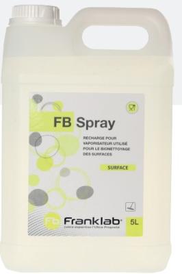 Désinfectant Détergent Surfaces Sans Alcool FB Spray 5 Litres