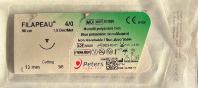 Fil de Suture Filapeau, Non Résorbables 4.0 Aiguille 13 mm Boite de 12 ...